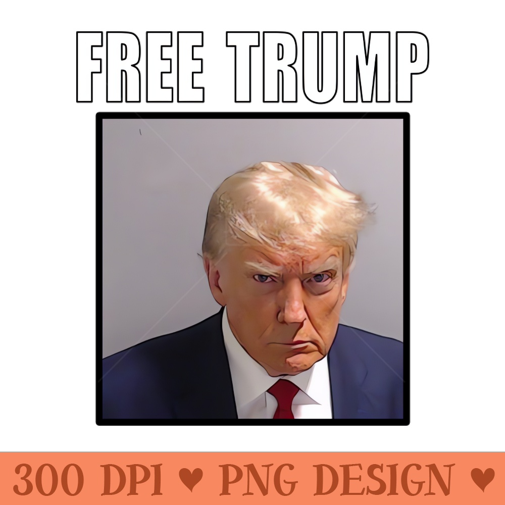 Trump Mugshot Free Trump - High Resolution PNG Designs | Inspire Uplift