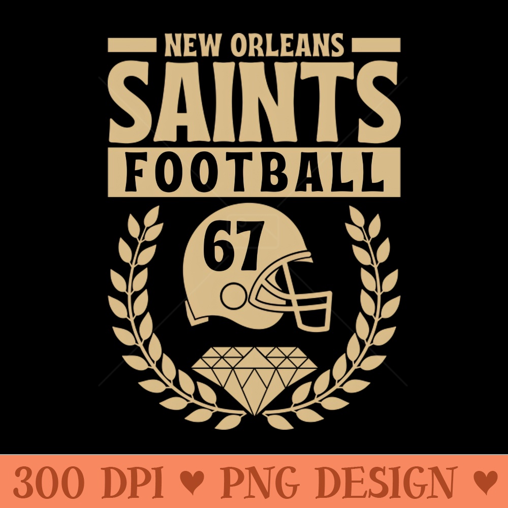 New Orleans Saints 1967 American Football - PNG design asset | Inspire ...