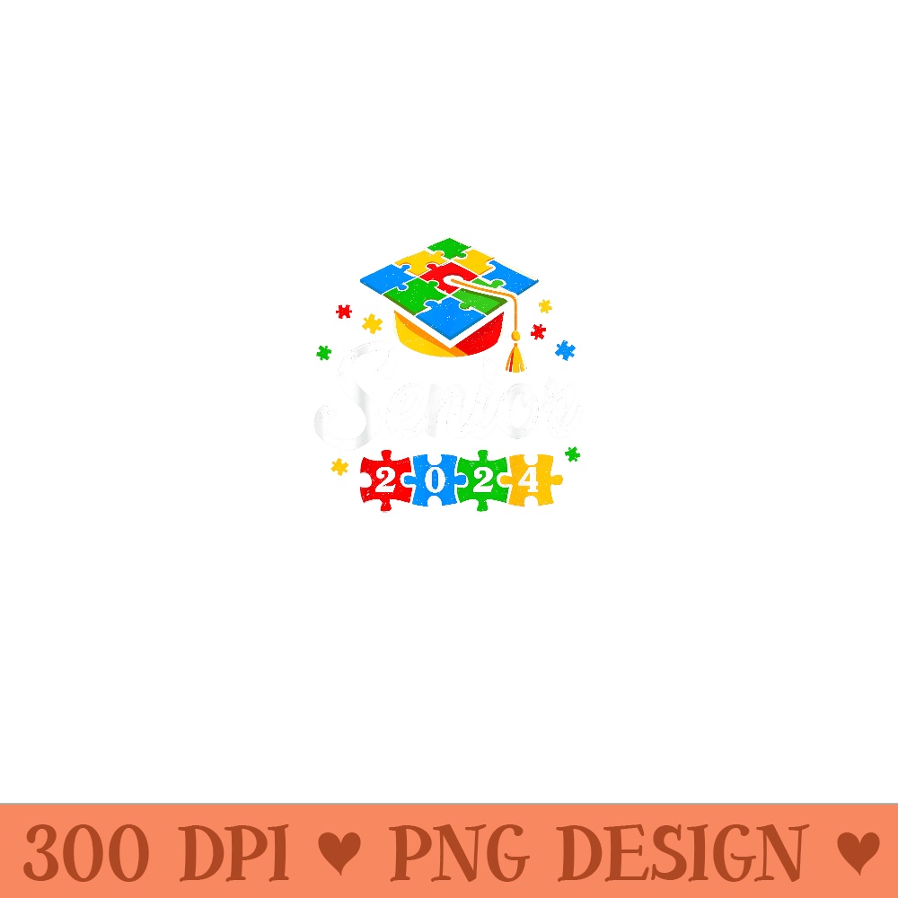 Senior Autism Graduate 2024 Autism Graduation Senior - PNG P | Inspire ...