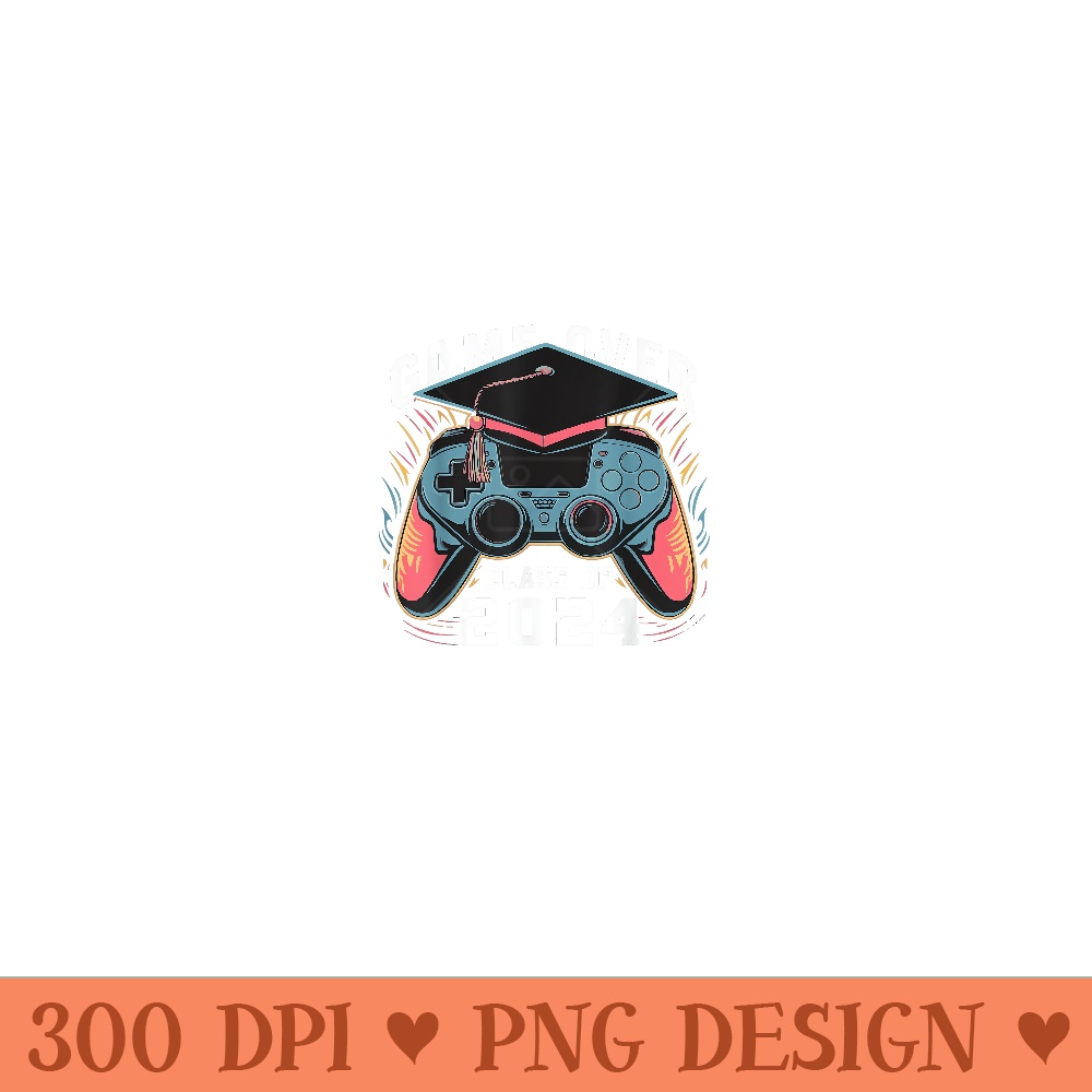 Game Over Class of 2024 Gaming Graduation Gamer Senior - PNG | Inspire ...