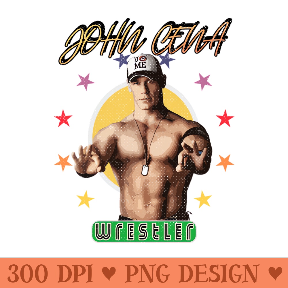 john cena wwe Vintage - Digital PNG Artwork | Inspire Uplift