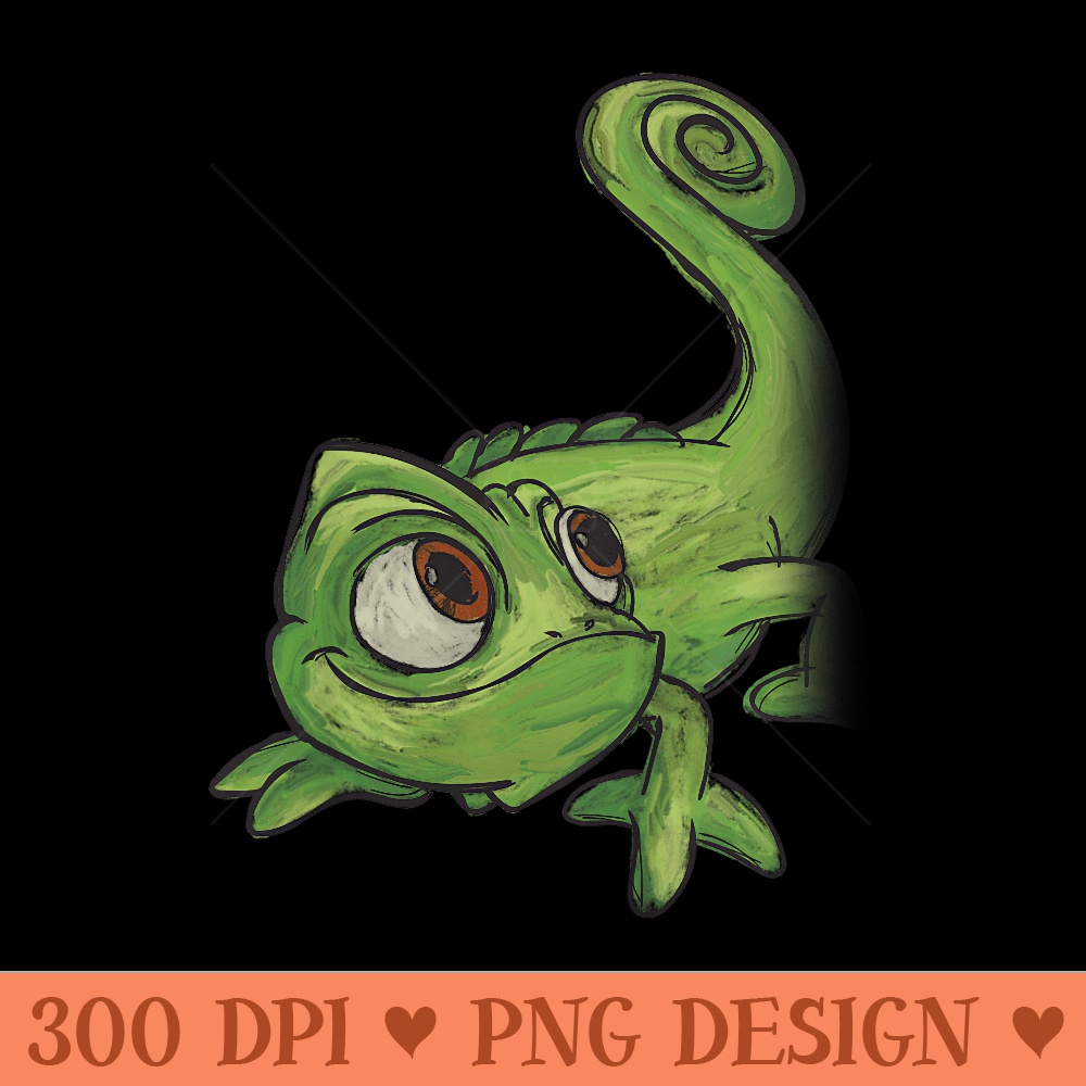Disney Tangled Pascal Adorable Chameleon Color Sketch Icon - | Inspire ...