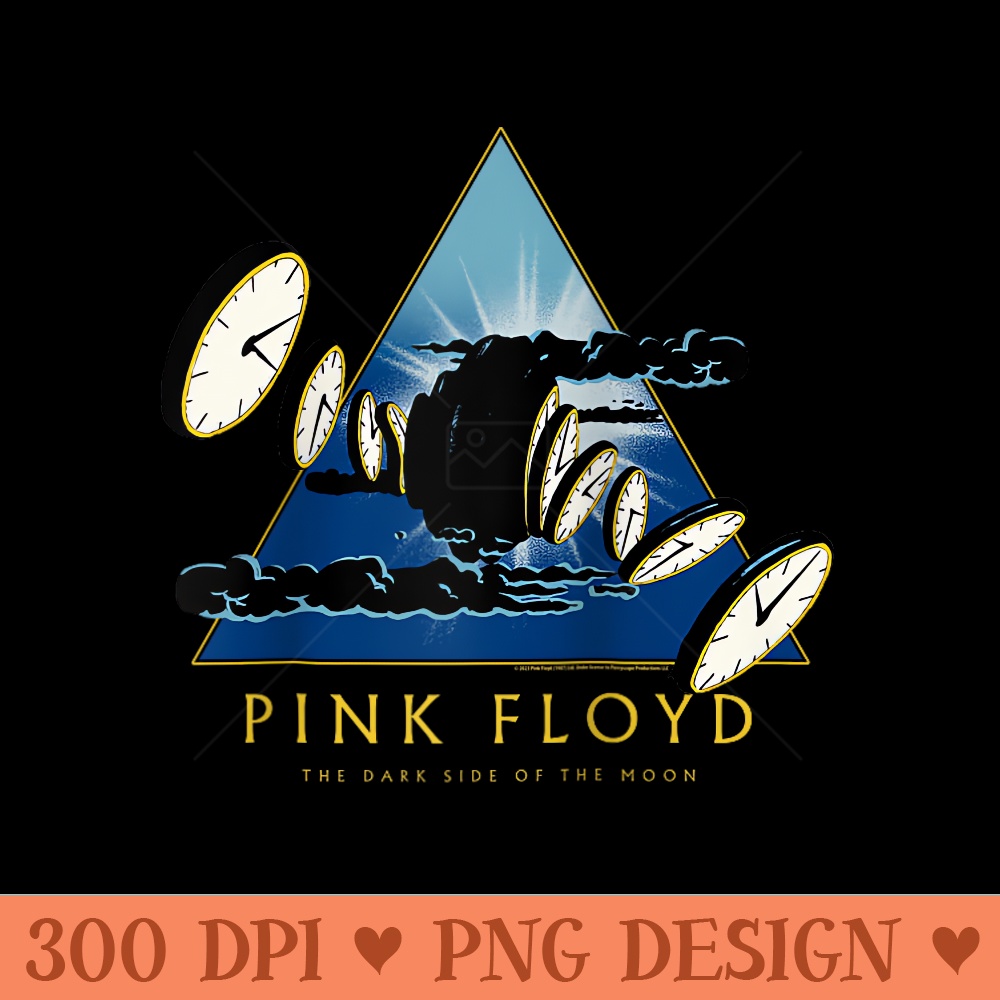 Pink Floyd The Dark Side of The Moon 50th Melting Clocks Rag | Inspire ...