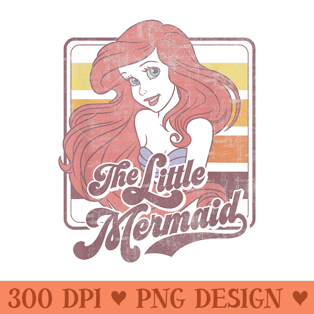 Disney Princess The Little Mermaid Ariel Vintage - Clipart P | Inspire ...