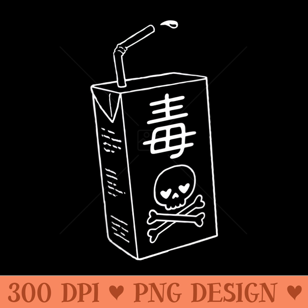 s Japanese Poison Juice Box Sick Cute Yami Kawaii - High Qua | Inspire ...