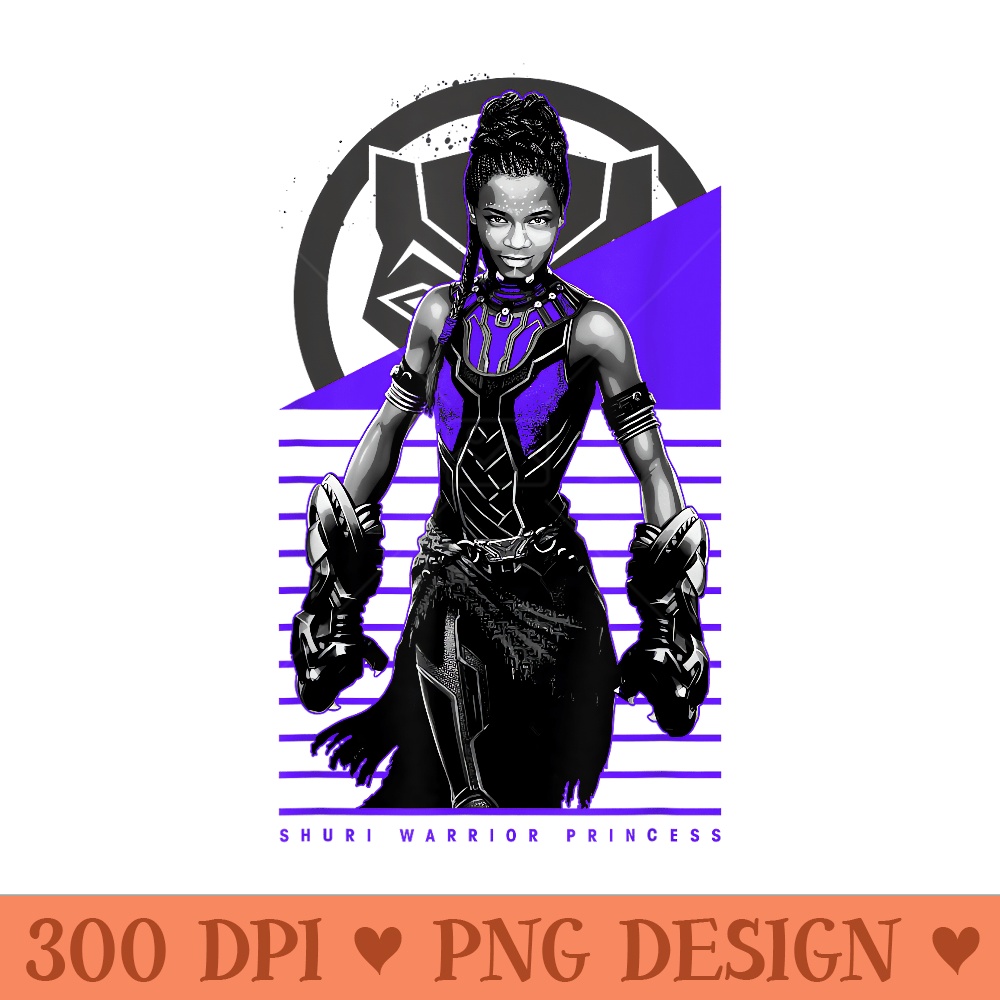 Marvel Black Panther Movie Shuri Warrior Princess T - Free P | Inspire ...