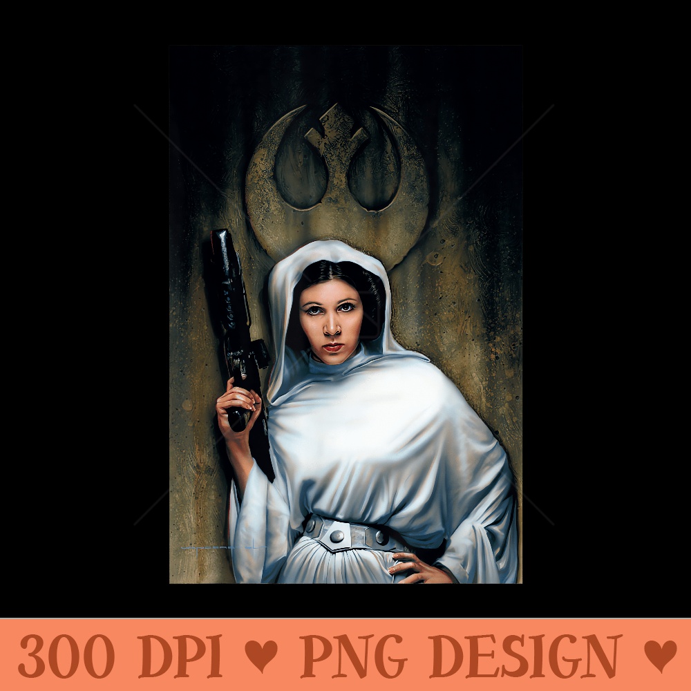 Star Wars Princess Leia Rebel Painted Portrait - Sublimation | Inspire ...