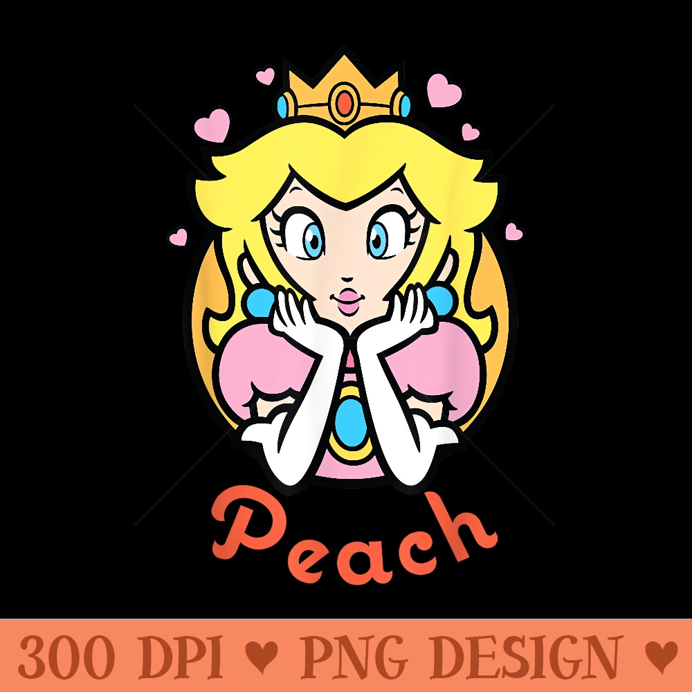 Nintendo Super Mario Princess Peach Portrait - PNG Graphics | Inspire ...