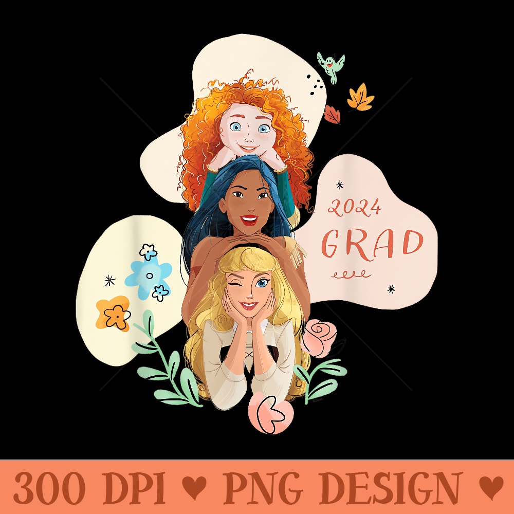 Disney Princess Trio Class of u201824 Graduation New Grad - | Inspire ...