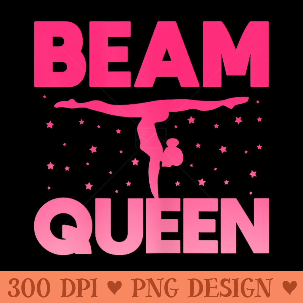 Beam Queen Gymnastics Gymnasts Handstand - Digital PNG Artwo | Inspire ...