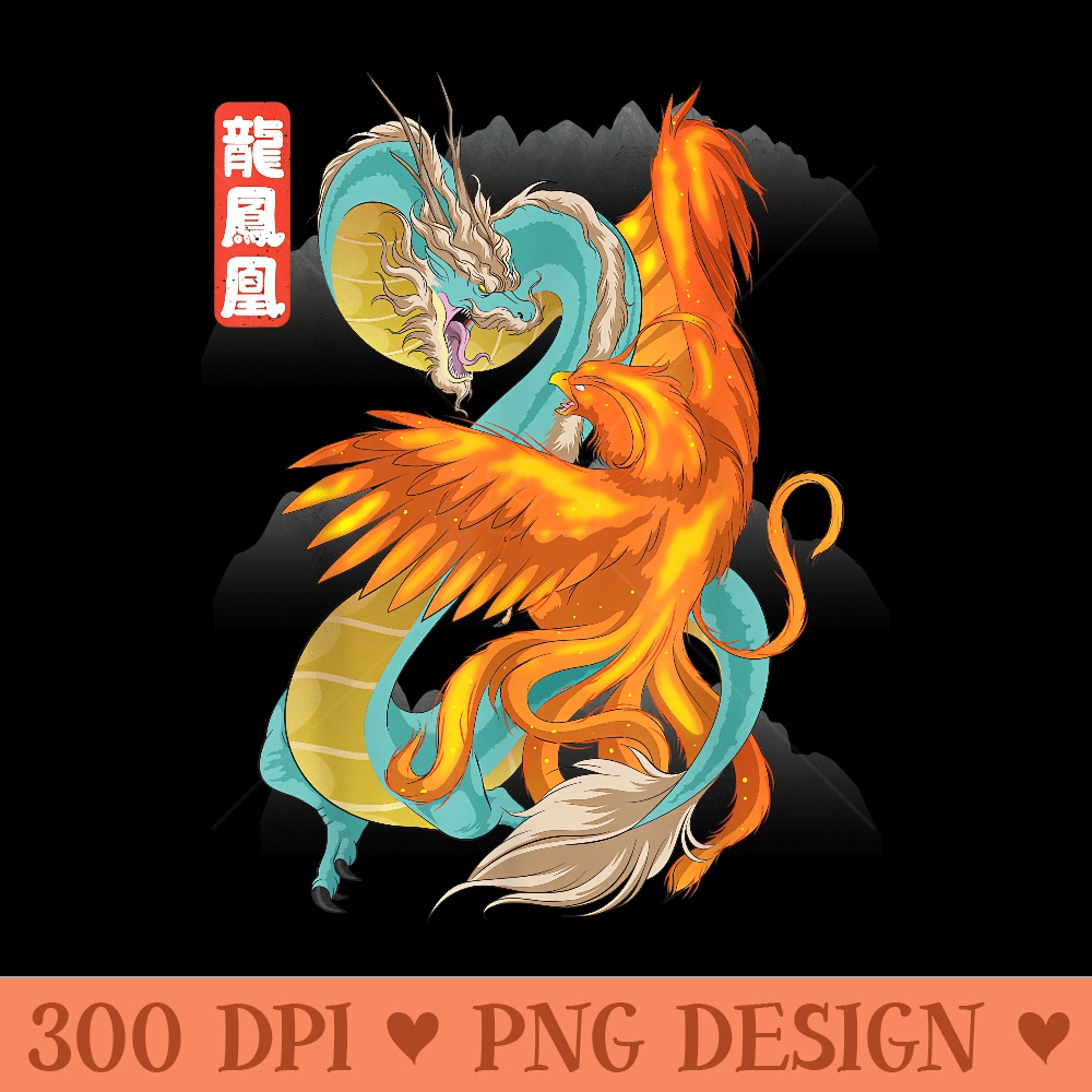Dragon VS Phoenix Chinese Mythology Loong Fenghuang Folklore | Inspire ...