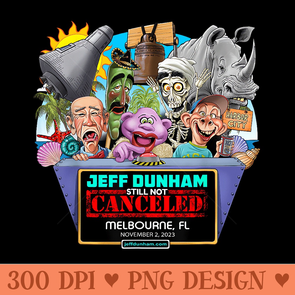 Jeff Dunham Melbourne, FL 2023 - Vector PNG Clipart | Inspire Uplift