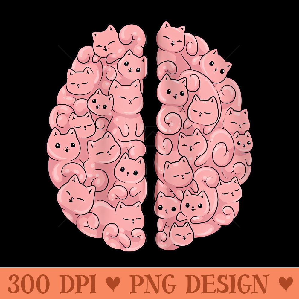 Funny Cat Brain Cat Anatomy Neuroscience Neurologist - PNG T | Inspire ...
