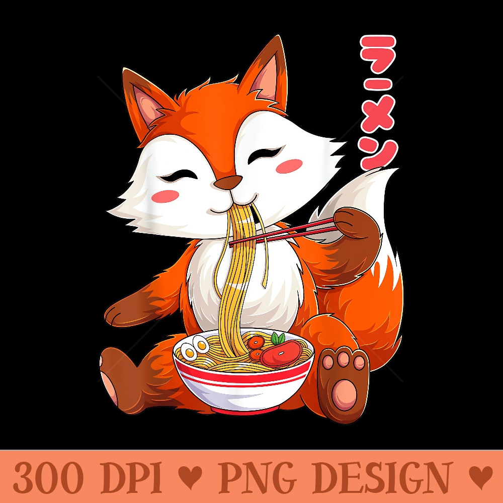 Kawaii Fox Ramen Noodles Japanese Anime Wheat Noodle Soup - | Inspire ...