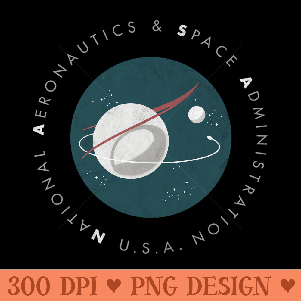 NASA Vintage Seal Logo by Buck Originals - PNG Graphics | Inspire Uplift
