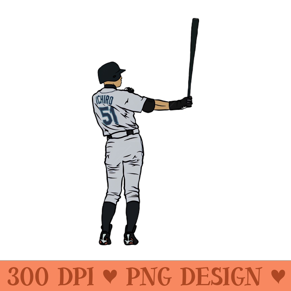 Ichiro Batting Ritual - PNG clipart download - Inspire Uplift