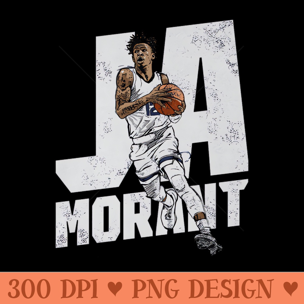 Ja Morant Memphis Drive - Design PNG template | Inspire Uplift
