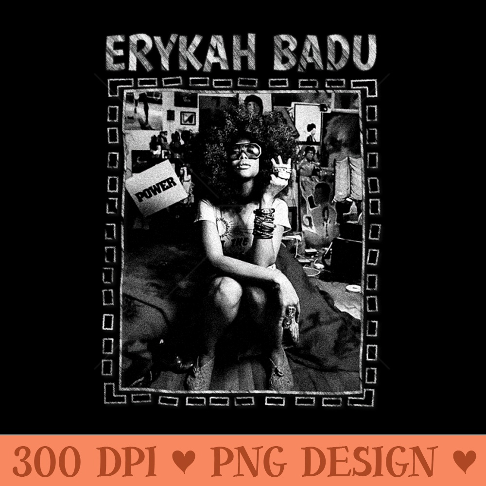 WHITE ART ERYKAH BADU SOUL - PNG Download | Inspire Uplift