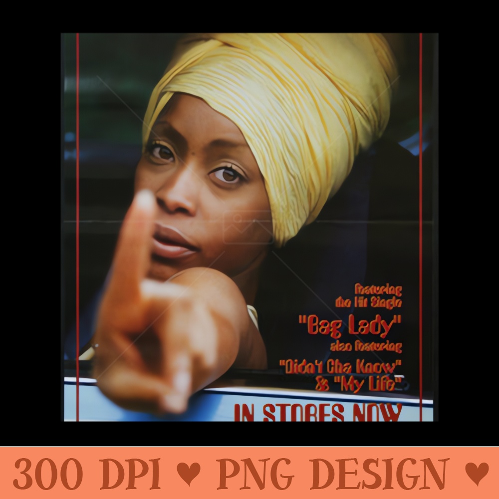 Erykah Badu Iconic Imprint - PNG download for graphic design | Inspire ...