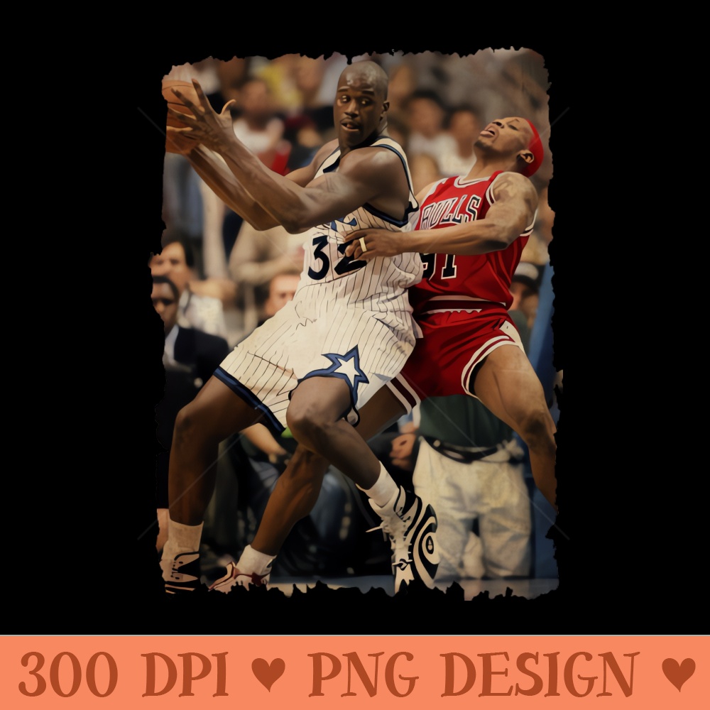Shaquille Oneal Vs Dennis Rodman Nba Finals Vintage Clipa Inspire