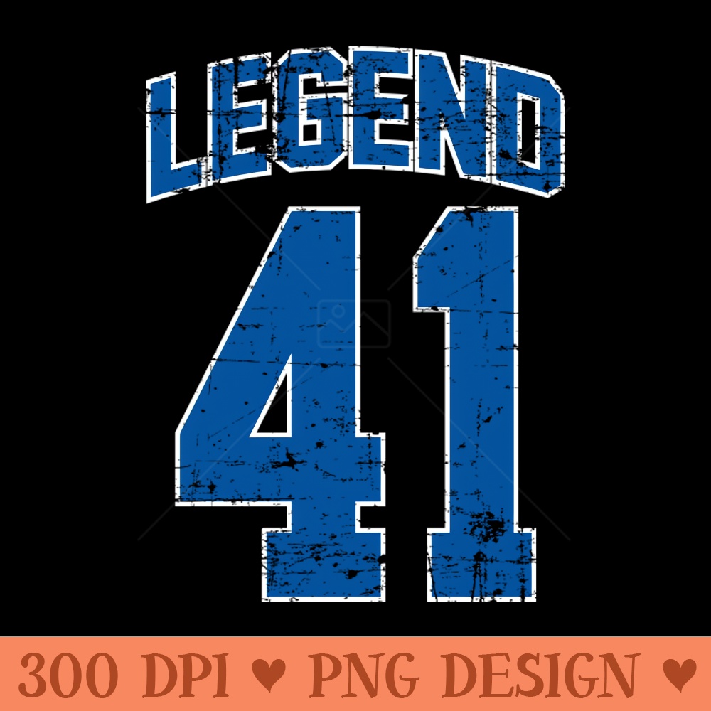 Legend 41 Dirk Nowitzki Blue - PNG design downloads | Inspire Uplift