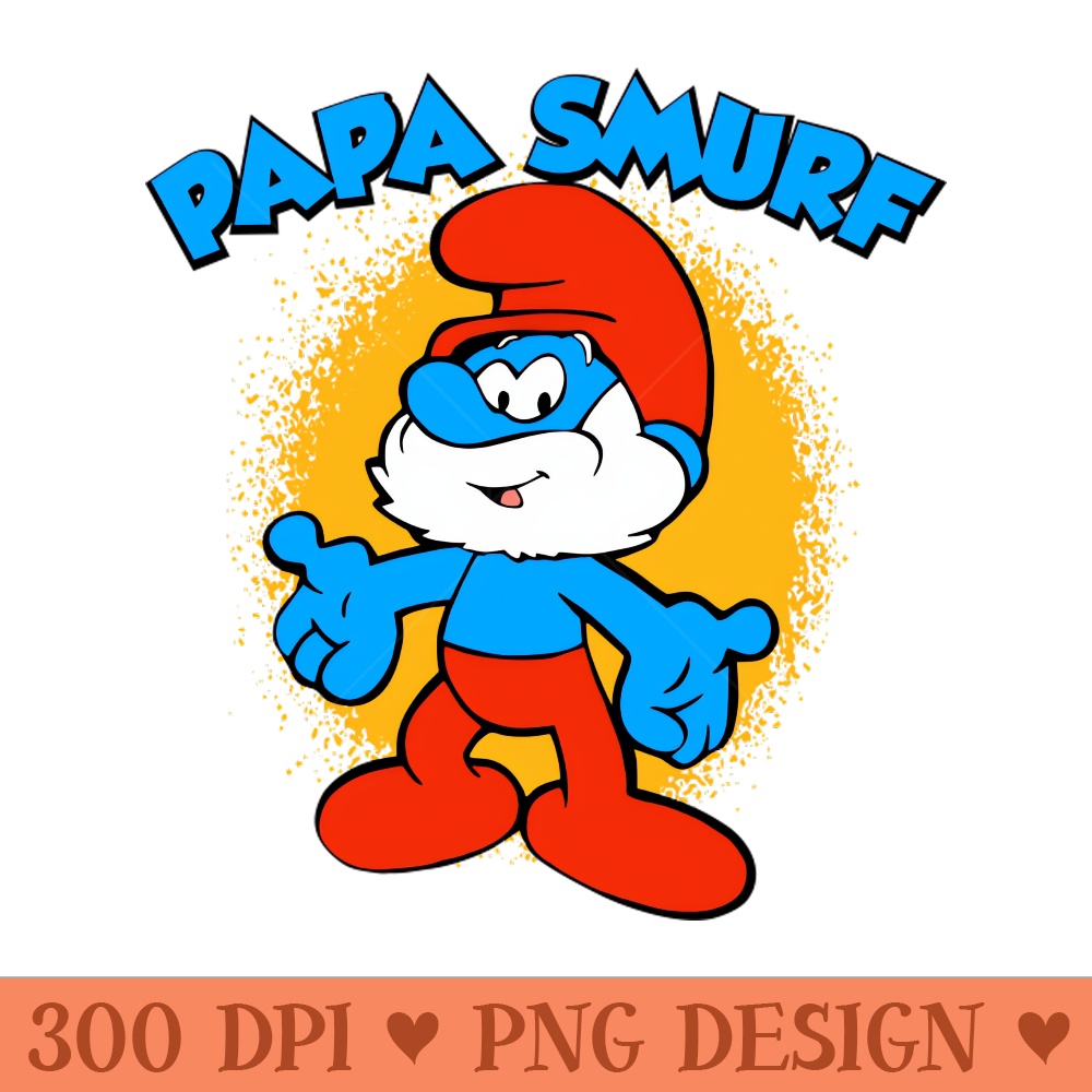 papa smurf clipart - Inspire Uplift