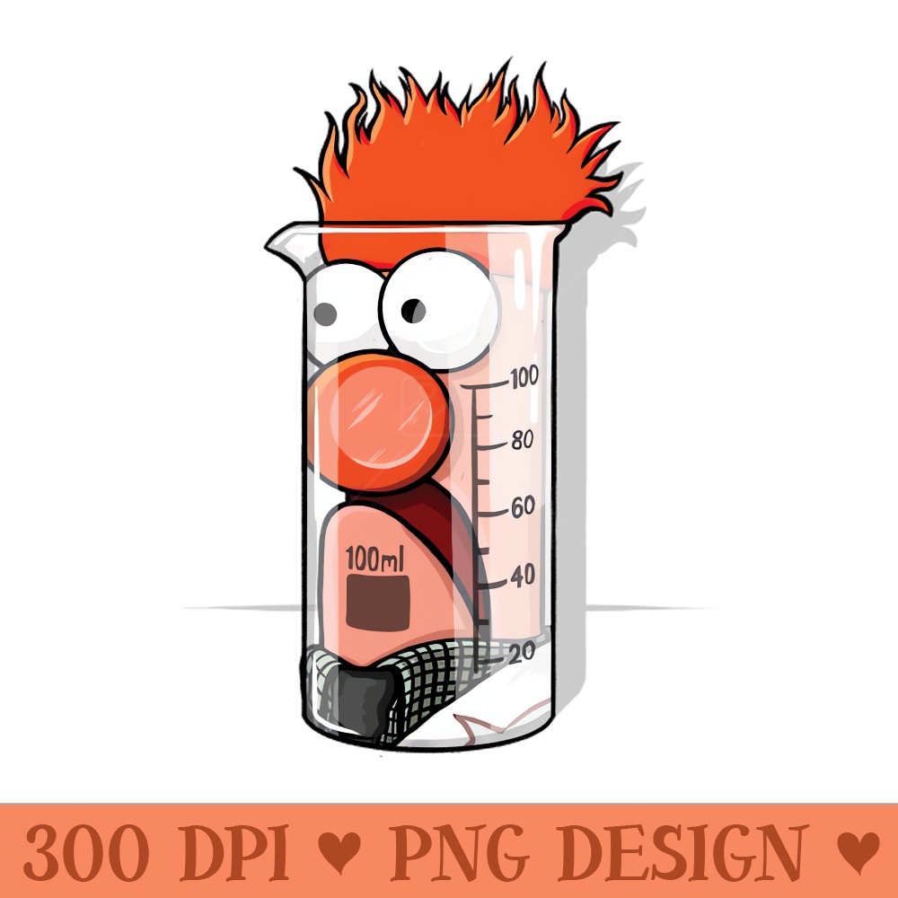 Beaker Muppets Science - High Quality PNG download | Inspire Uplift