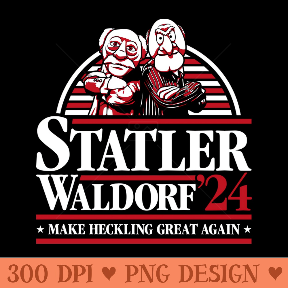 Muppets Statler Waldorf Make Heckling Great Again - Clipart | Inspire ...