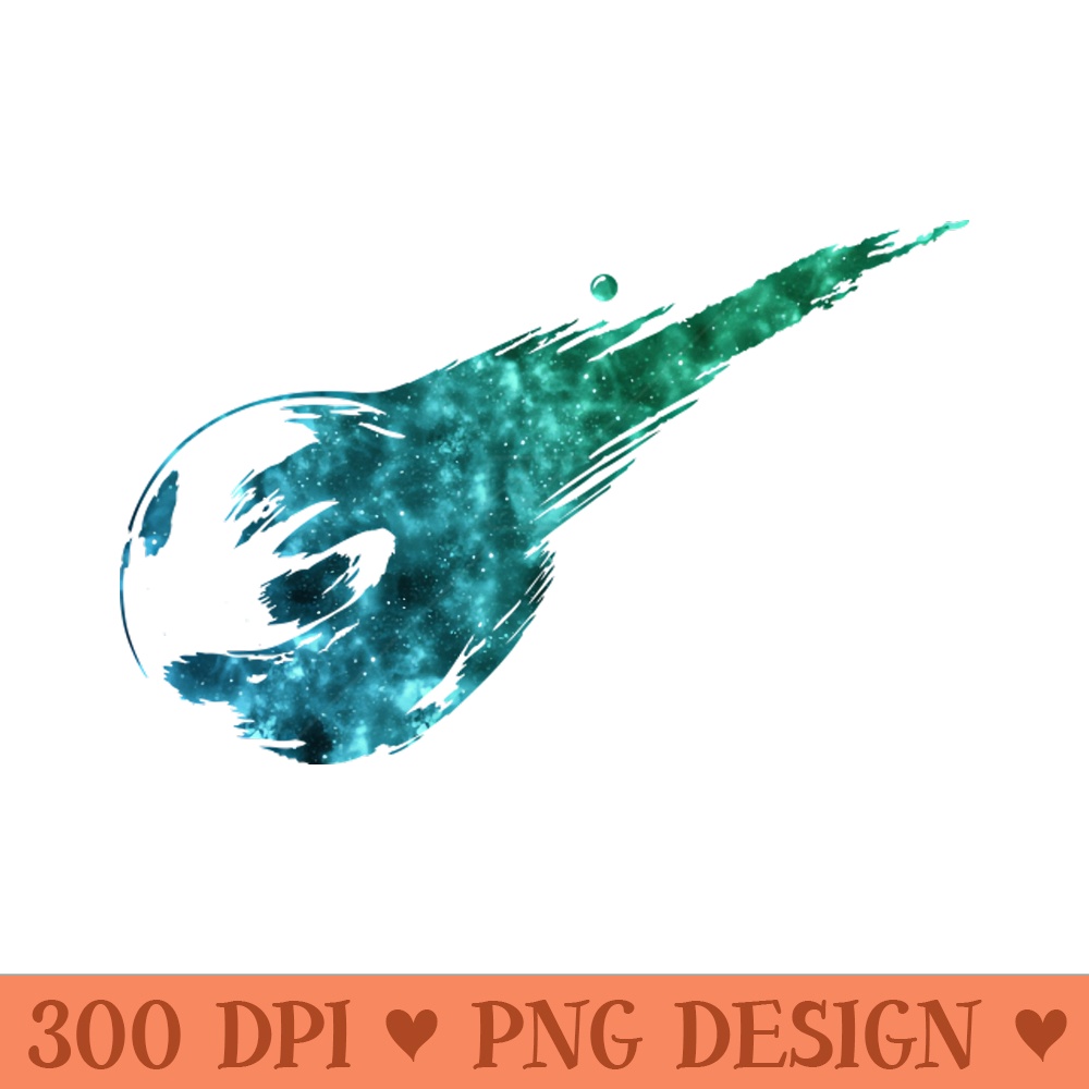 Final Fantasy 7 Meteor Logo Galaxy Design - PNG clipart down | Inspire ...