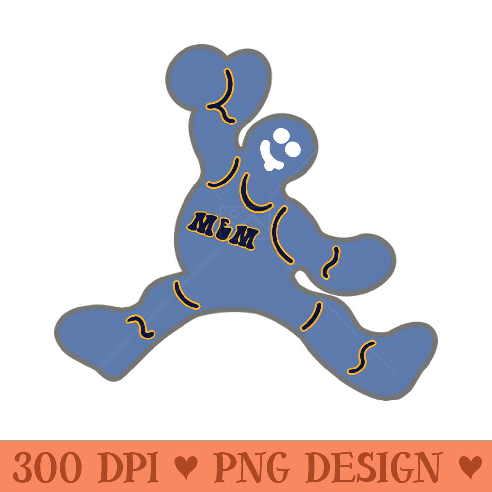 Jumping Memphis Grizzlies Gingerbread Man - Trendy PNG Desig | Inspire ...