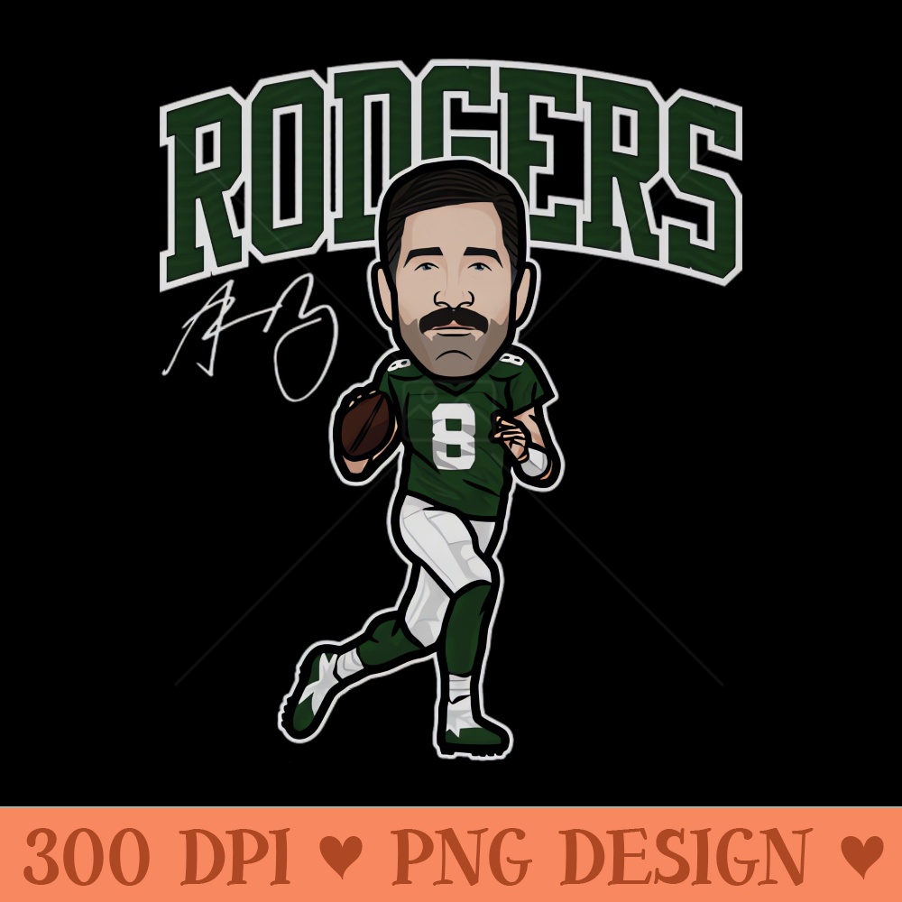 Aaron Rodgers New York J Toon - Trendy PNG Designs | Inspire Uplift