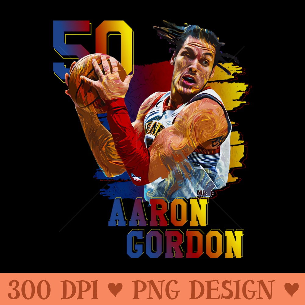 Aaron gordon - Sublimation artwork PNG download | Inspire Uplift