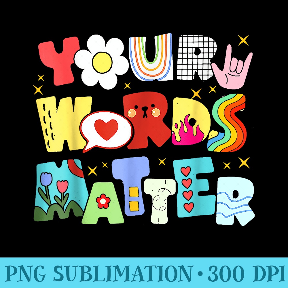 Speech Therapy Your Words Matter SLP Language Pathology SPED | Inspire ...
