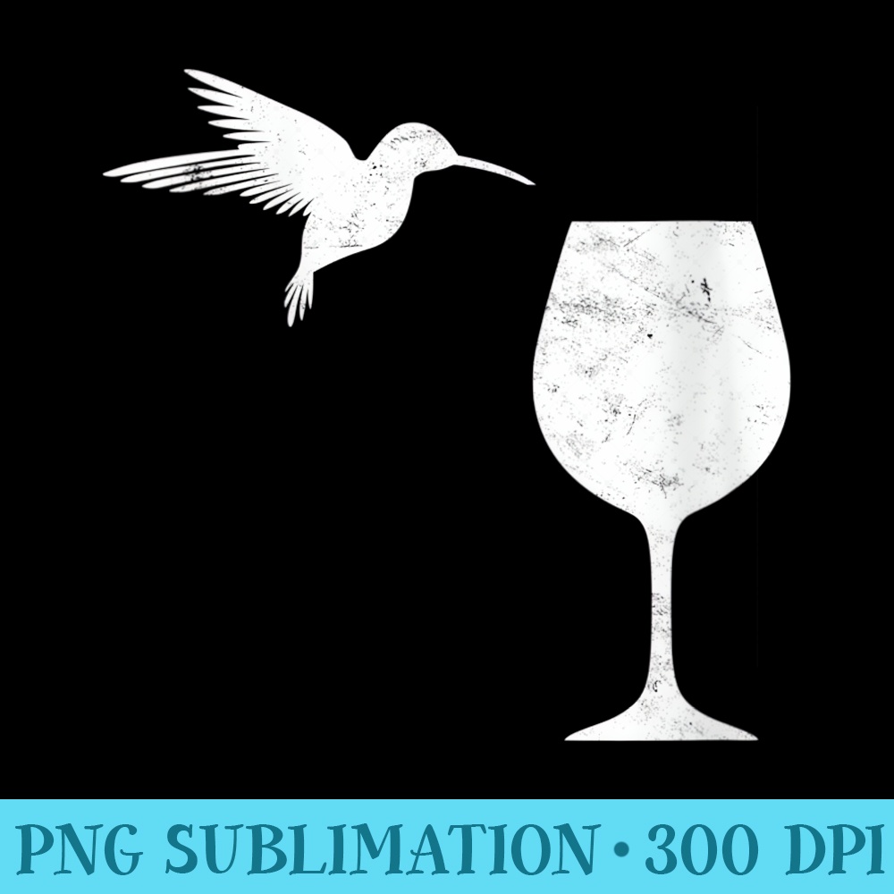 Womens Wine Hummingbird Wine Lovers Drinking Animal Bird - M | Inspire ...