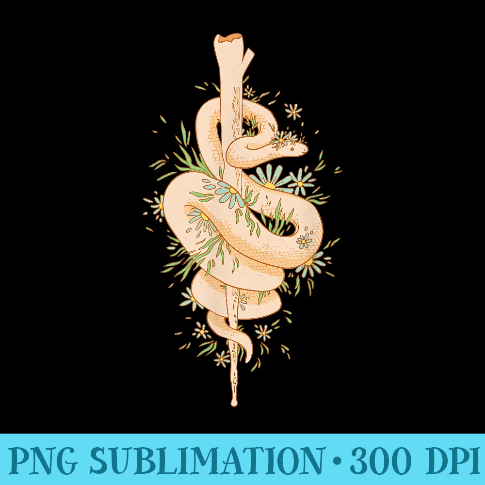 Cottagecore Rod of Asclepius Nurse Doctor Snake Symbol Art - | Inspire ...