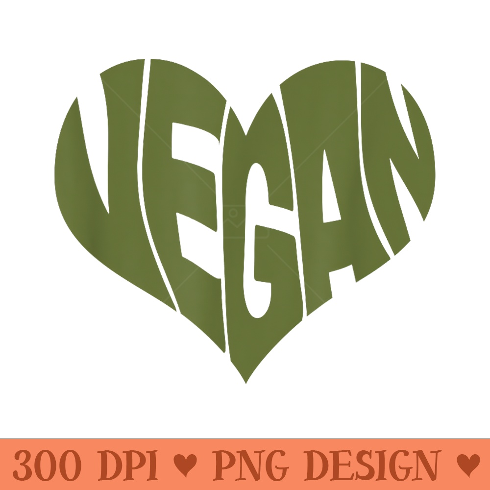 Vegan Saying Heart Shape Design Promote Plant Based Diet - P | Inspire ...
