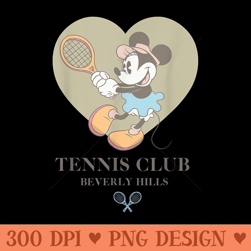 Disney Minnie Mouse Tennis Club Beverly Hills Vintage Logo - | Inspire ...