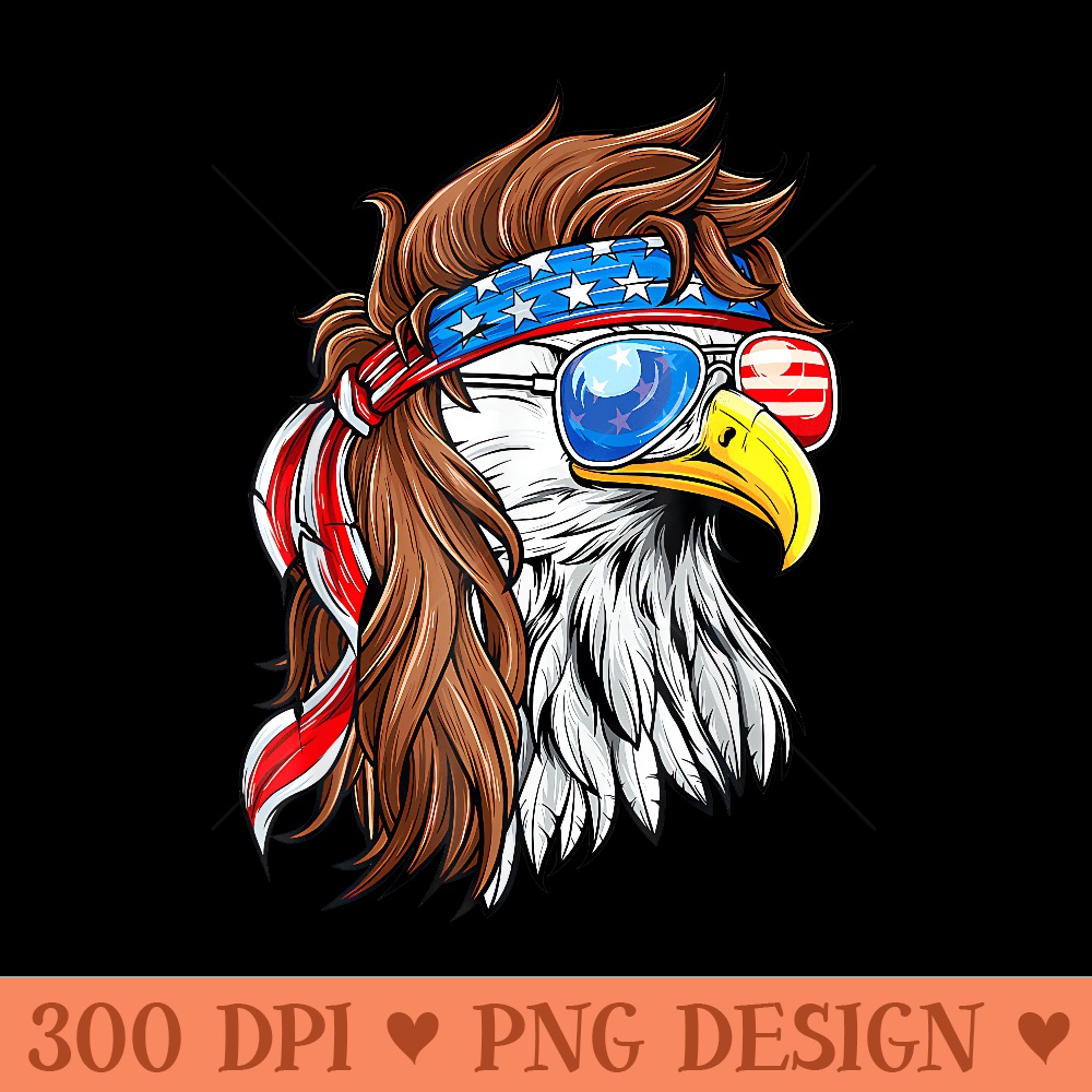 Patriotic Bald Eagle Mullet Usa American Flag 4Th Of July - | Inspire Uplift