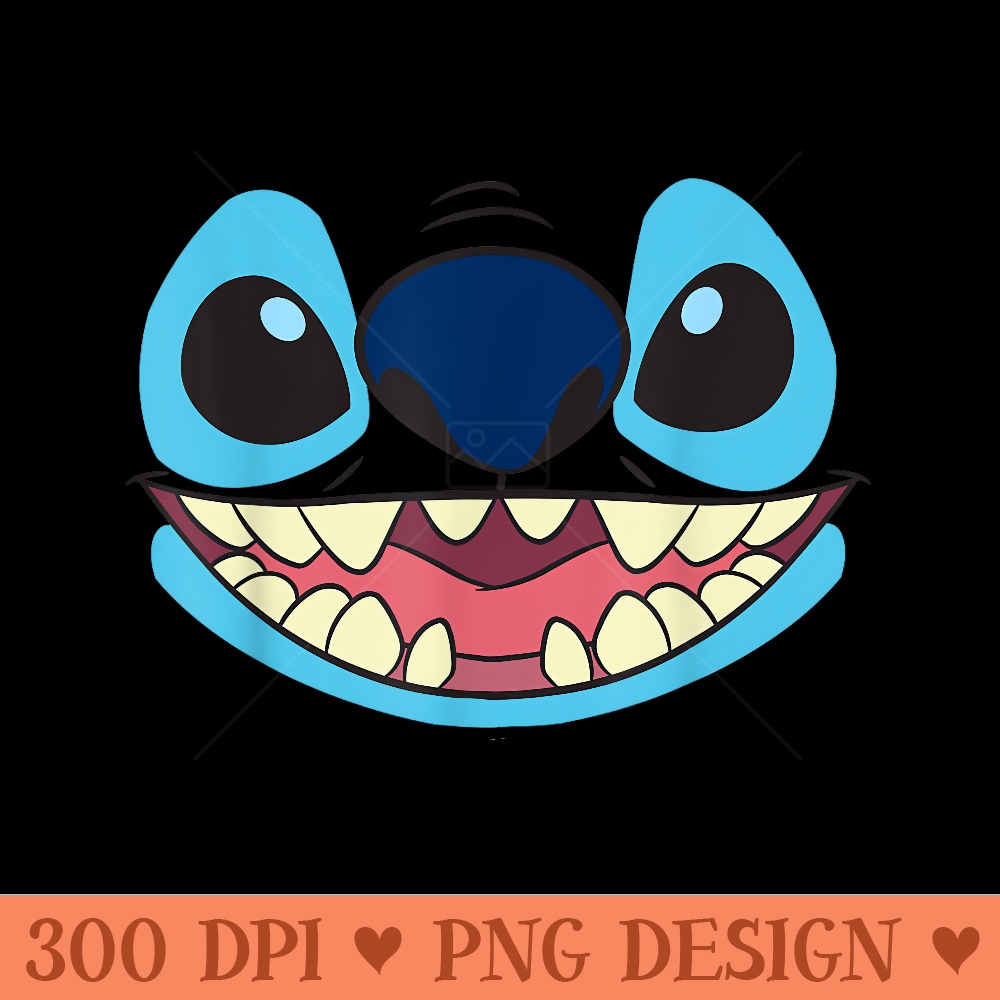 Disney Lilo Stitch Big Face Stitch - PNG image download | Inspire Uplift