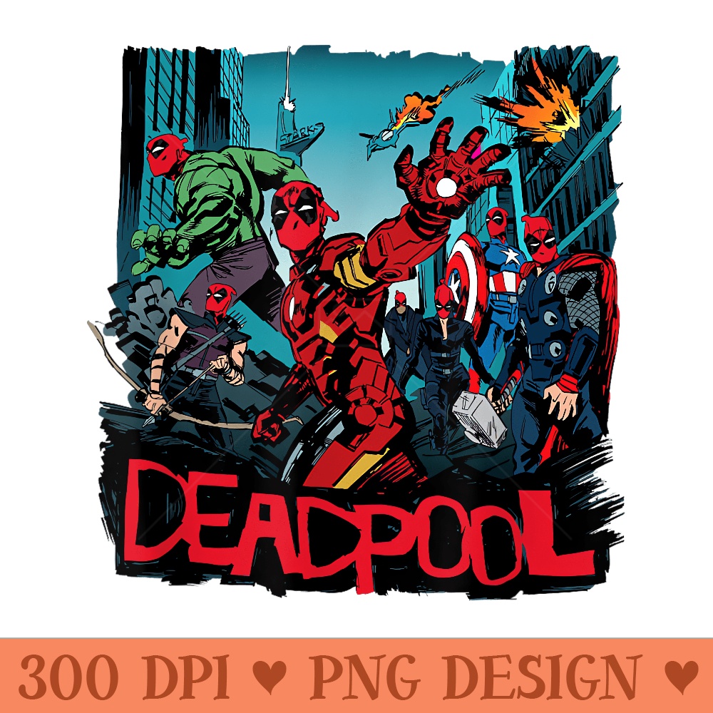 Marvel Deadpool Wolverine Avengers Assemble Like Deadpool - | Inspire ...
