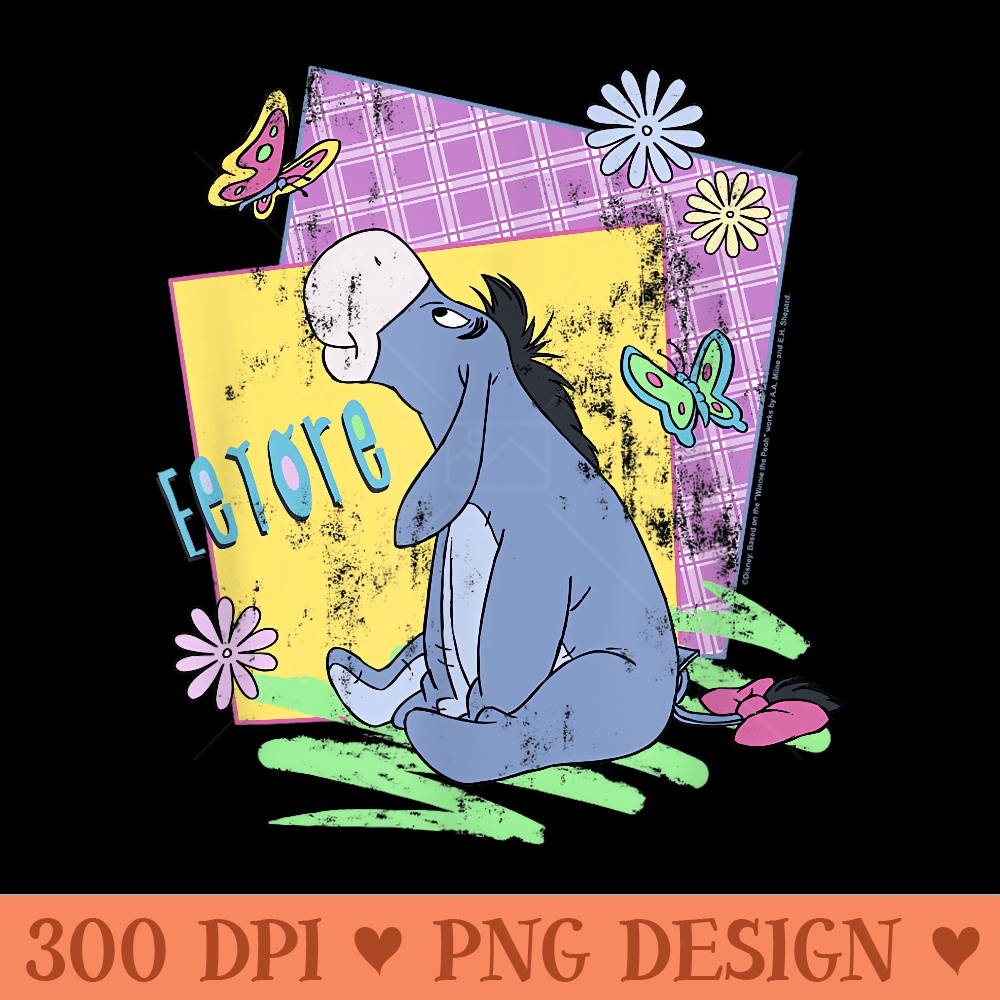 Disney Winnie The Pooh Eeyore Retro Butterflies Poster - Mug | Inspire ...
