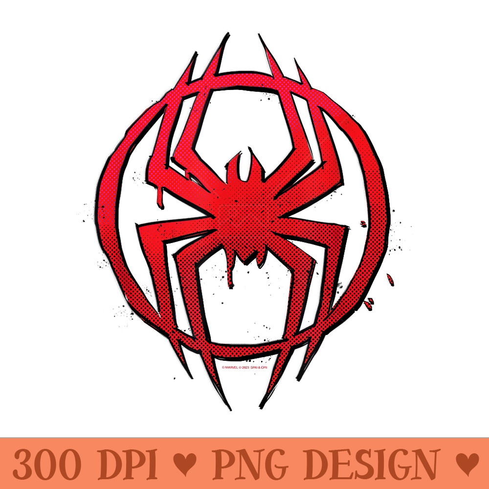 Marvel SpiderMan Across the SpiderVerse Miles Symbol Dots - | Inspire ...