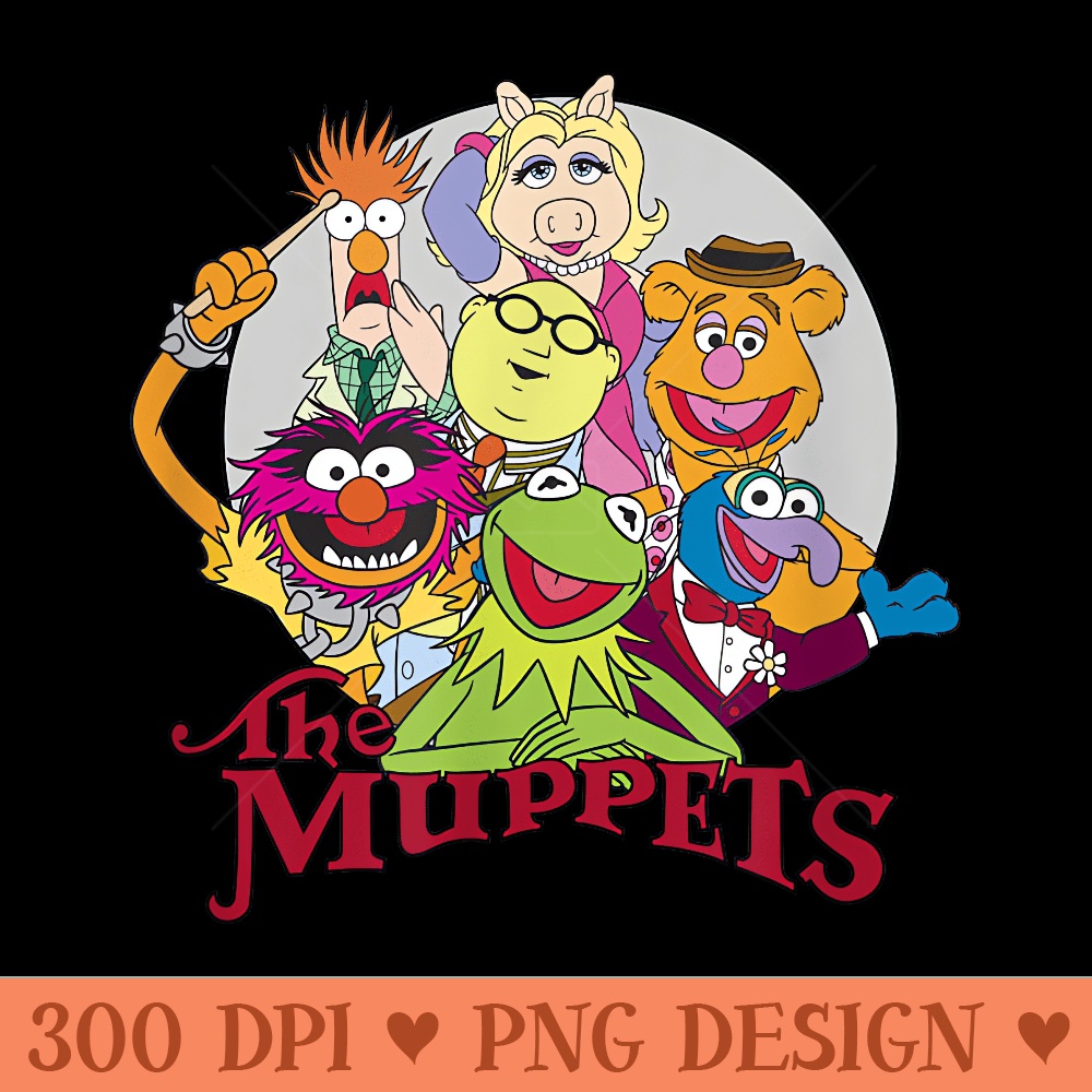 Disney The Muppets Classic Characters Circle Group Shot Logo | Inspire ...