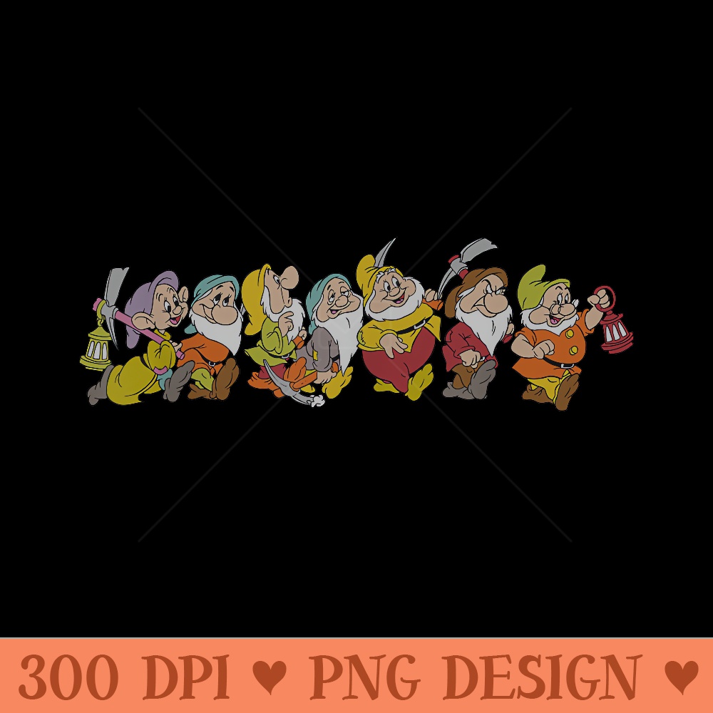 Disney Snow White And The Seven Dwarfs Marching In Line - Un | Inspire ...