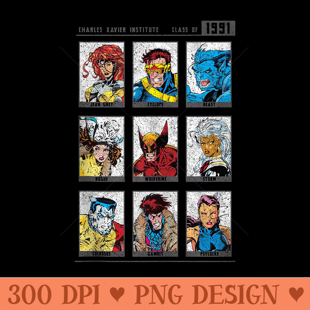 Marvel XMen Charles Xavier Institute Class Of 1991 Yearbook | Inspire ...