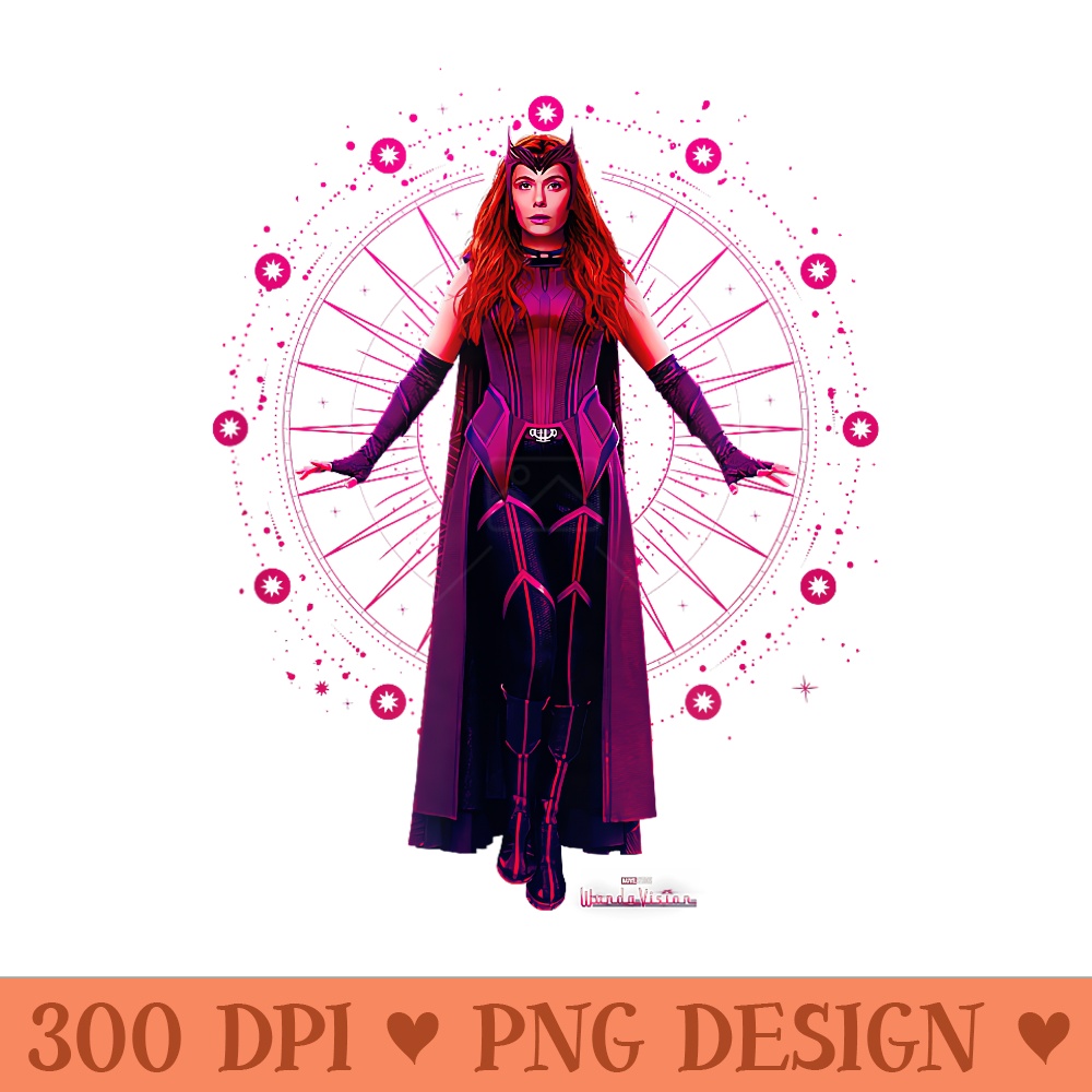 Marvel WandaVision The Scarlet Witch Floating Portrait - PNG | Inspire ...