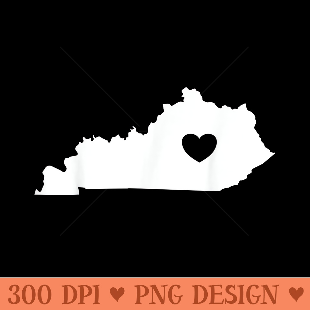 Kentucky Heart State Silhouette - PNG download with transpar | Inspire ...