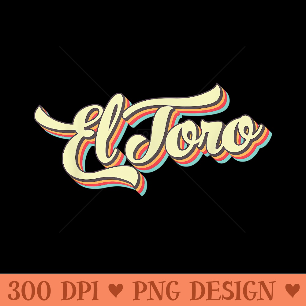 El Toro T Retro Art Baseball Font Vintage - Unique Sublimati | Inspire ...