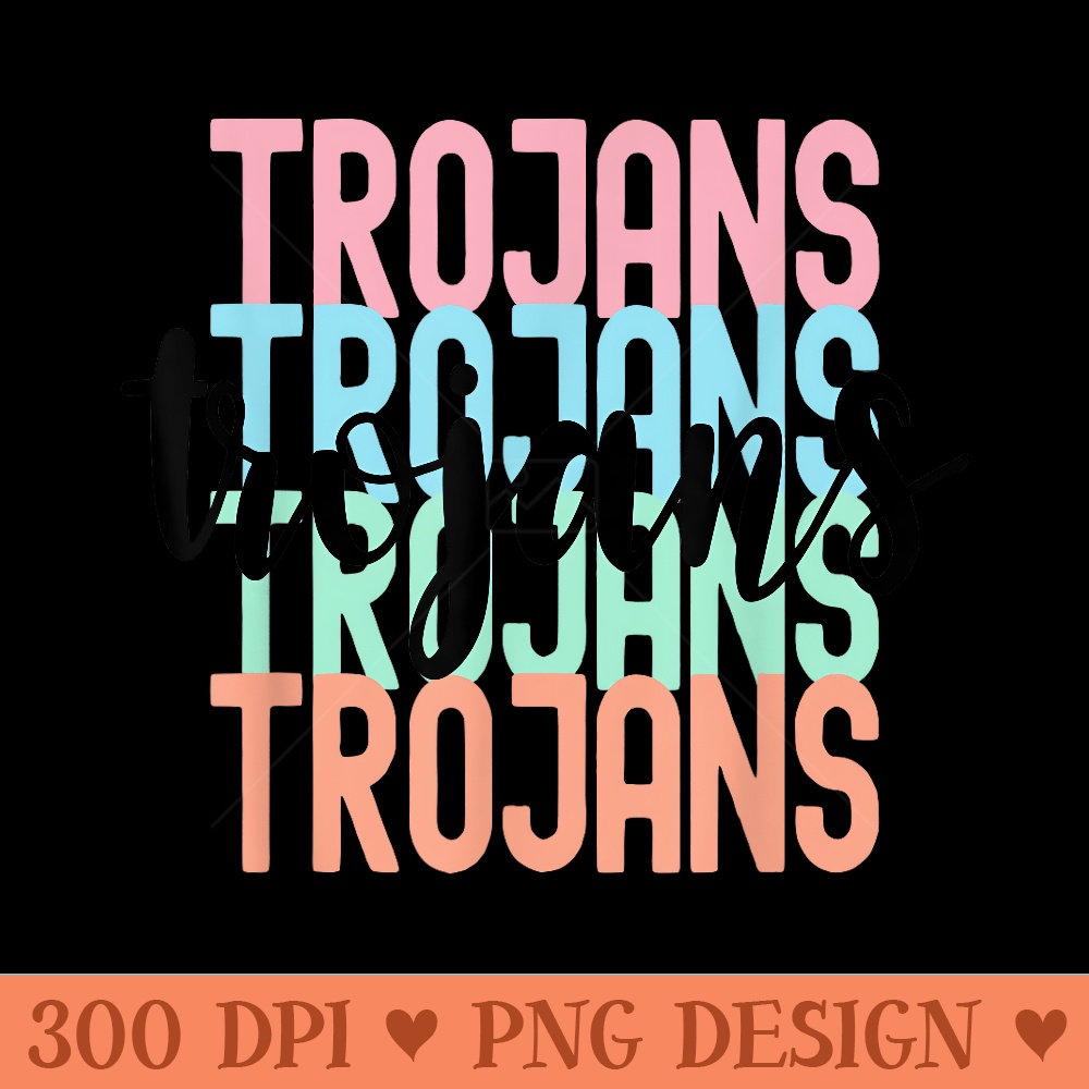 Trojans Team Mascot School Spirit Game Night - PNG Design Fi | Inspire ...