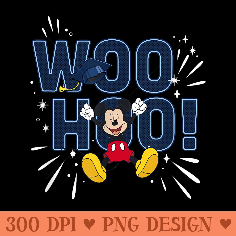 Disney Mickey Mouse Graduation Celebration Woo Hoo - Printab | Inspire ...